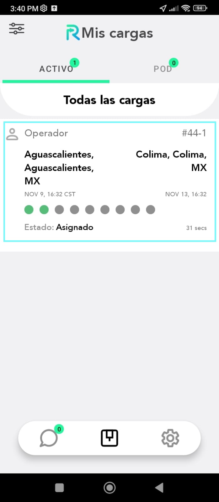 Cómo Visualizar mis cargas en FleetRocket Móvil – Fleet Rocket