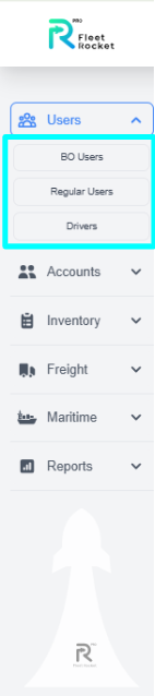 User Types – Fleet Rocket