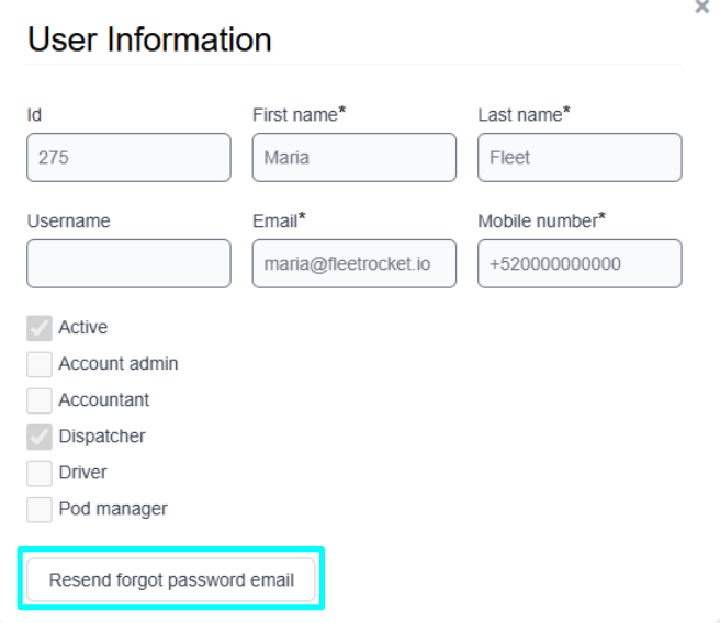 Users Management – Fleet Rocket