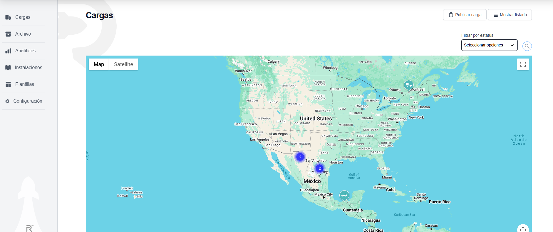 Cómo visualizar mis cargas – Fleet Rocket