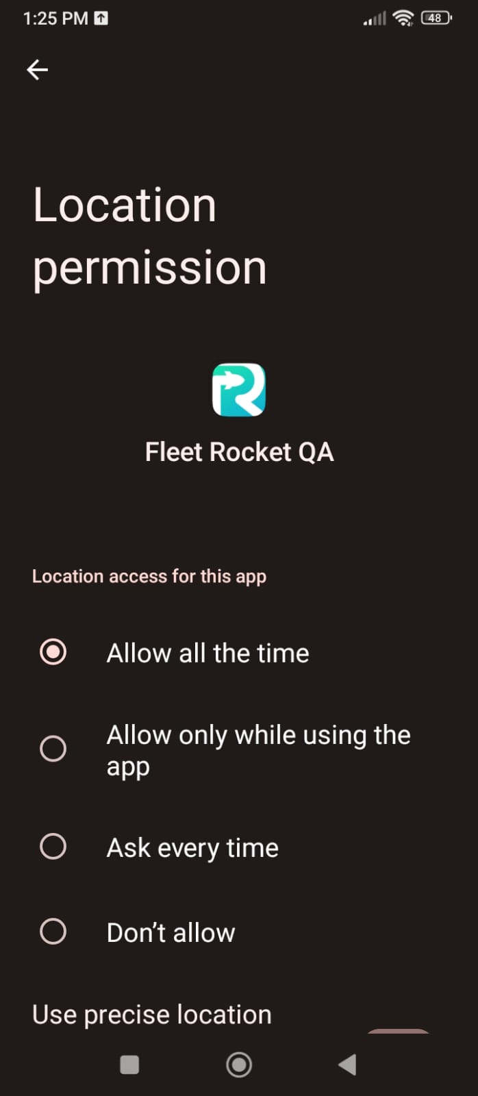 Dispatcher Role (Mobile App) – Fleet Rocket