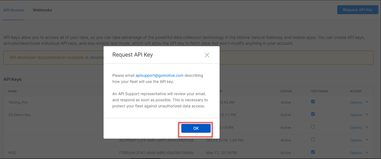 Requisitos para Integración vía Motive (Gomotive) – Fleet Rocket