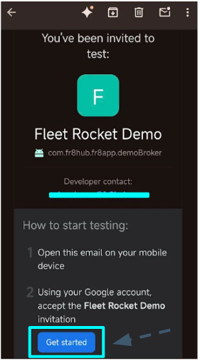 Cómo acceder a la app FleetRocket Demo – Fleet Rocket